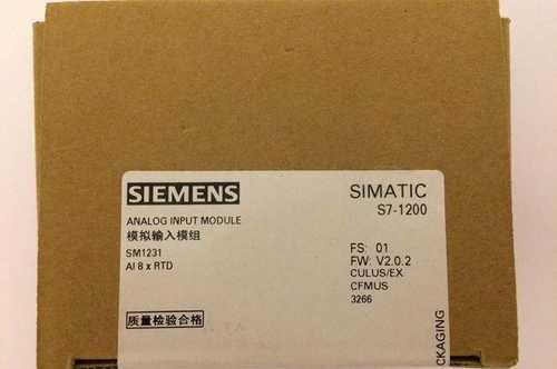 Siemens s7-1200, модуль SM 1231RTD