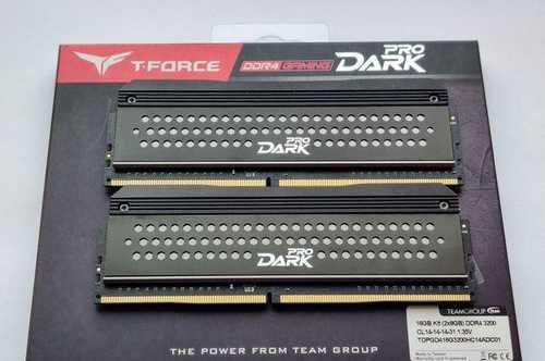 Отборный B-Die 4400 16-16-16 T-Force Dark Pro 16GB