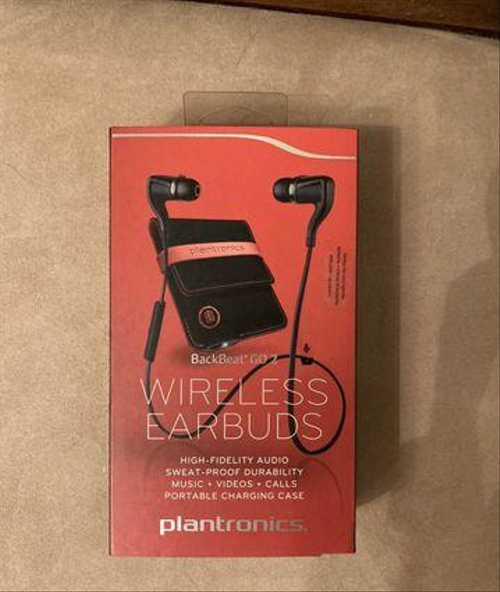 Беспроводные наушники plantronics backbeat go 2 по