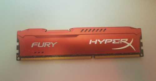 Оперативная память Kingston HyperX fury 8GB DDR3