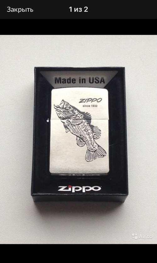 Зажигалка Zippo Black Bass