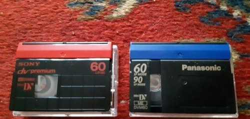 Видеокассеты Sony, Panasonic 60 мин формата miniDV
