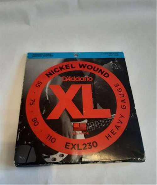 Струны бас для бас гитары D'Addario EXL230