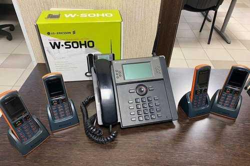 Мини-атс LG-Ericsson W-soho LWS-BS + 4 трубки