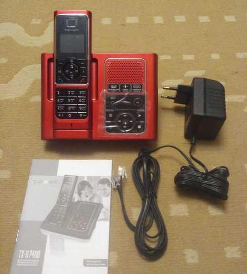 Радиотелефон teXet TX-D7400 (красный)