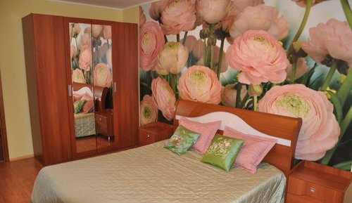Кровать двуспальная Женева 1800*2000 Цвет Орех