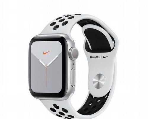 Apple Watch Nike Series 5 GPS, 40 мм, алюминий сер
