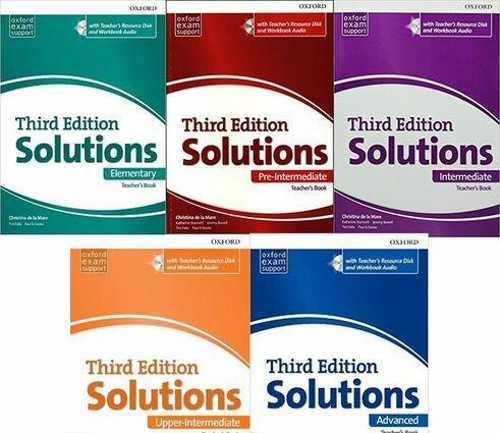 Solutions (3rd Edition): teachers book все уровни