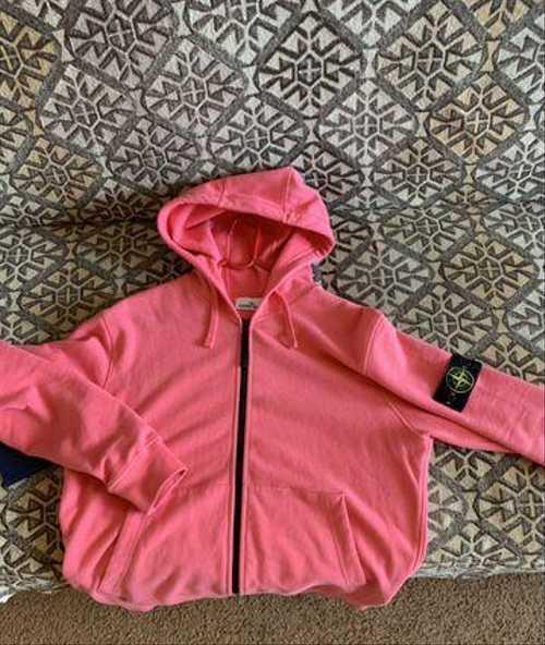 Зип худи Stone Island розовое