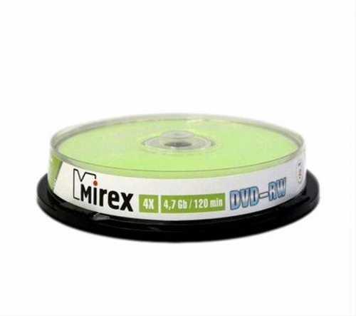 Диск DVD-RW Mirex 4.7 Gb, 4x, Cake Box (10) 1шт