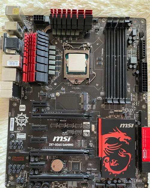 Комплект i7 4770K, MSI Z87-GD 65 Gaming, RAM 16gb