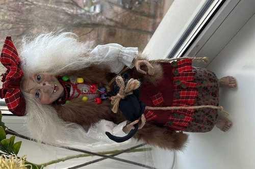 Кукла интерьерная коллекционная Баба-Яга