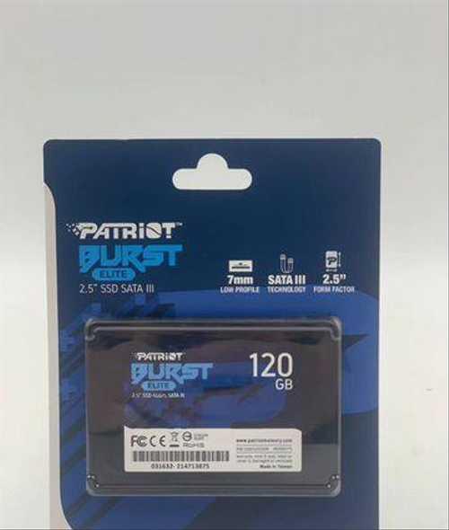 Ssd Patriot Burst Elite Sata3 120gb Pbe120gs25ssdr Festimaru Мониторинг объявлений 2781