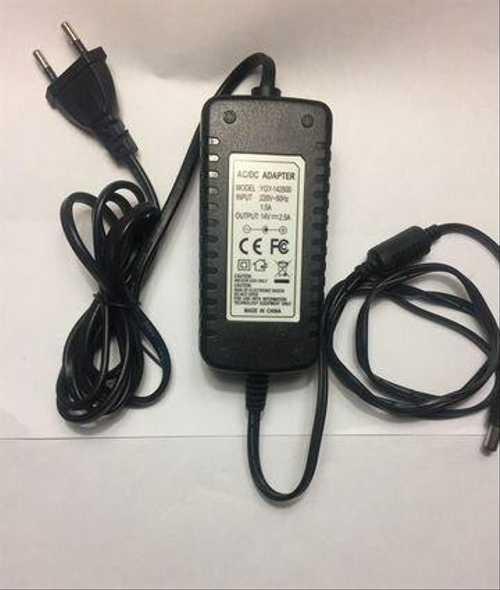 Блок питания AC/DC adapter 14v 2.5A