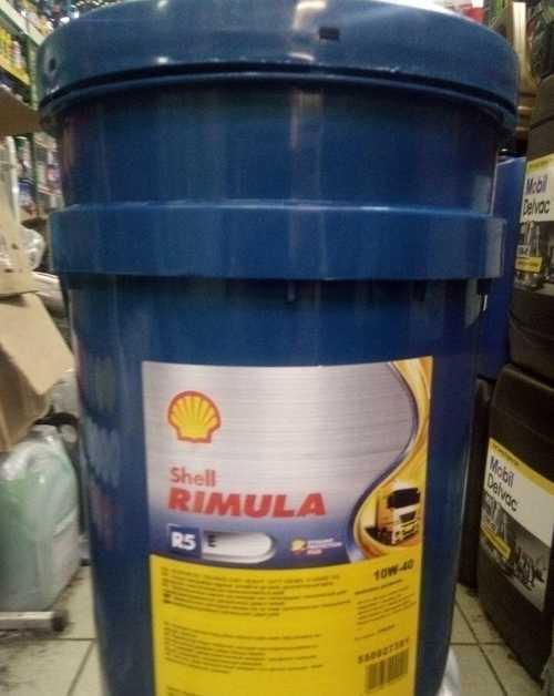 Моторное масло shell rimula R5E 20 литров