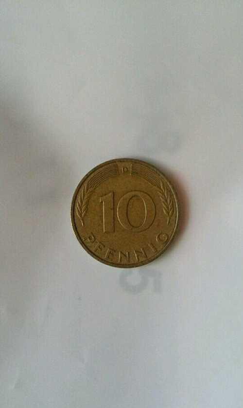 Монета 10 Pfennig