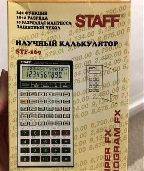 Калькулятор Staff STF-169 инженерный двухстрочный