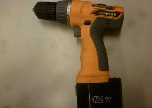 Акк.дрель stayer SCD-12 12.0В 1x1.2Ач NiCd 10мм 0