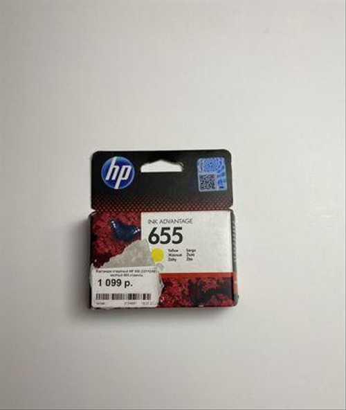Картридж HP 655 yellow 600стр