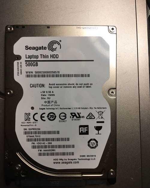 Жесткий диск 2.5" Seagate Laptop Thin HDD 500 Gb