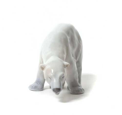 Фарфоровая фигура Белый медведь. Royal Copenhagen