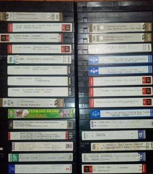 Кассеты VHS Е-180 с записями
