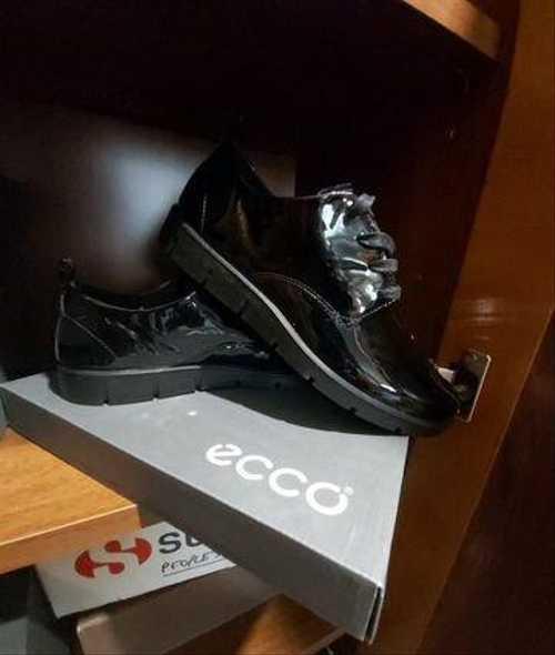 Туфли лакированные полуботинки Ecco Экко