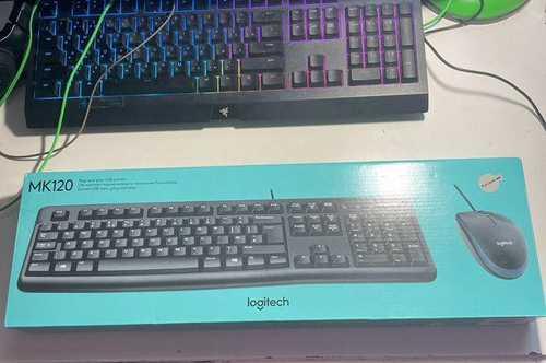 Клавиатура и мышь logitech mk120