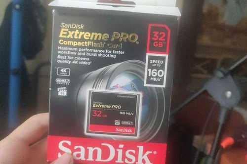 Карта памяти SanDisk Extreme PRO compactFlash Card