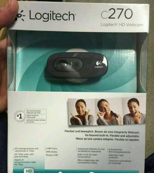 Новая Веб Камера Лоджитек Си270 Logitech C270 HD