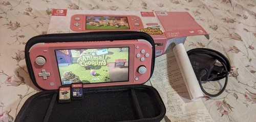Nintendo switch lite + 3 игры
