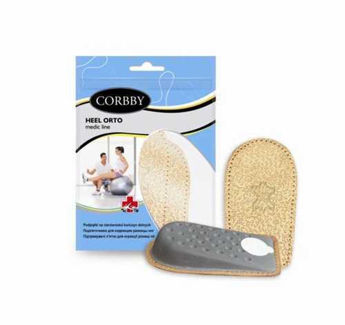 Подпяточник corbby heel orto, 2 см., из натурально