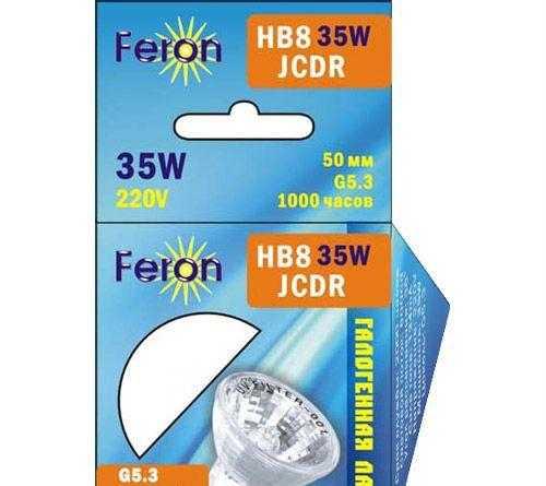 Лампы галогенные Feron HB8 jcdr G5.3 35W