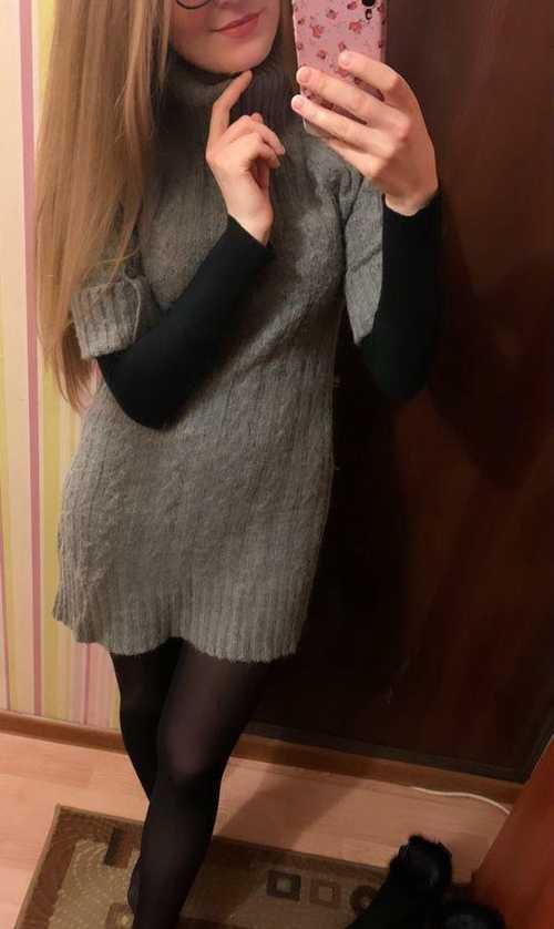 Платье шерстяное, размер М