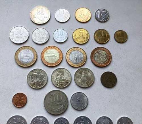 Монеты Узбекистана, Таджикистана, Монголии, Туркме