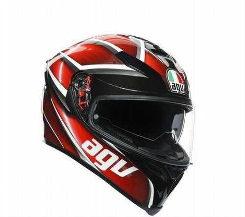 Мотошлем AGV K-5 S Multi Tempest Black/Red, XS