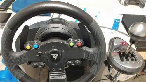 Игровой руль с 3 педалями Thrustmaster force feedb