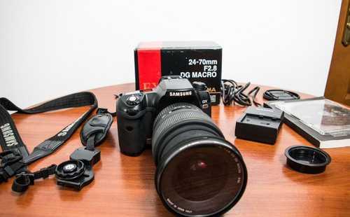 Зеркальный фотоаппарат samsung GX-10 + Sigma 24-70