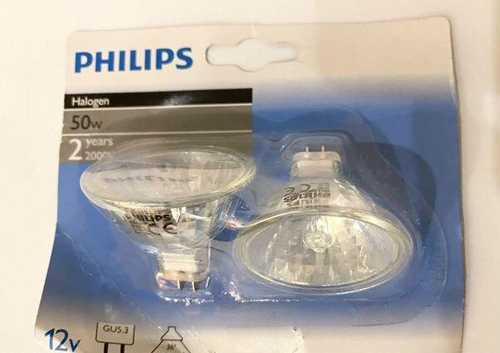 Галогенная лампа Philips GU5.3 3000К, 35-50Вт, 12В