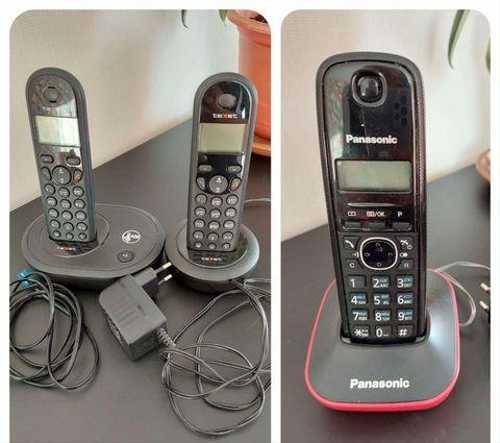 Радиотелефоны для дома и офиса, Texet, Panasonic