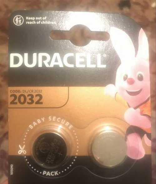 Батарейки duracell 2032