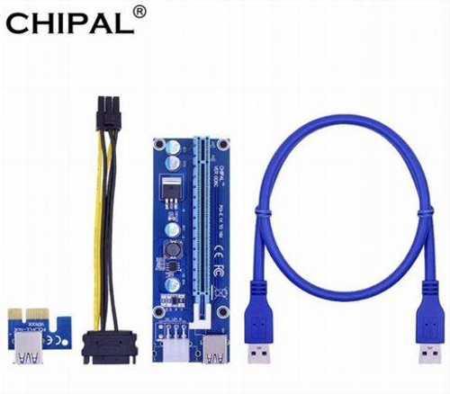 Райзер pci-e 16x 6pin