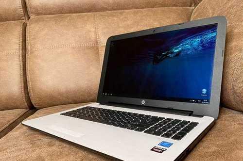 Белоснежный игровой Hp 15.6" 4ядра/Video 2Gb