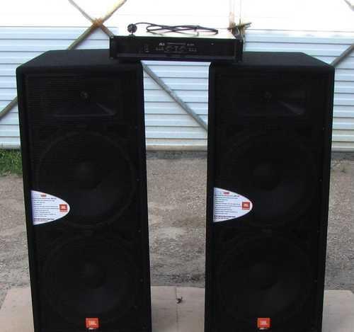 Колонки JBL 2шт проф акустика USA 2000W усилитель
