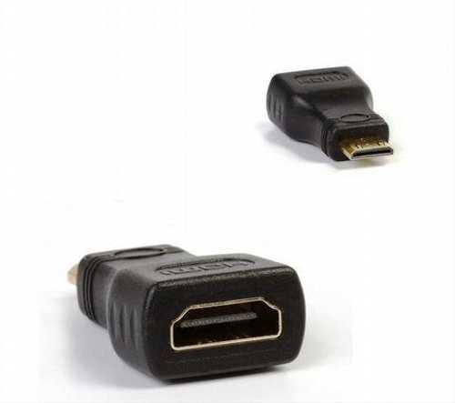 Адаптер (mini hdmi - hdmi) черный