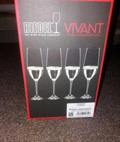 Новые бокалы для шампанского riedel vivant