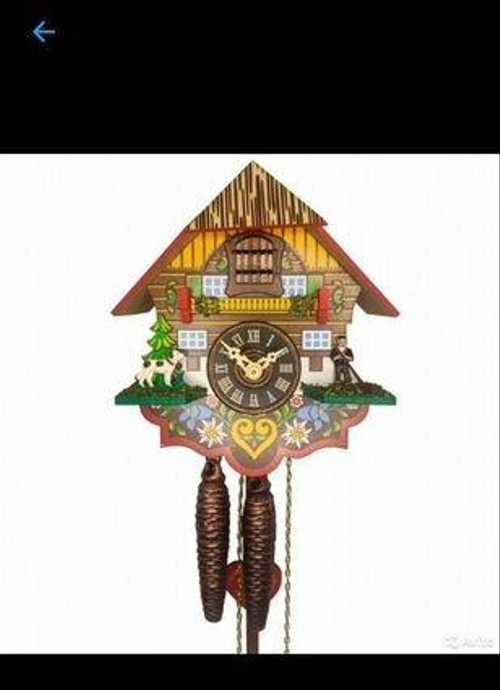 Часы старинные деревянные с кукушкой Германия