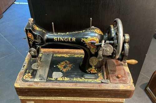 Антиквариат швейная машинка зингер