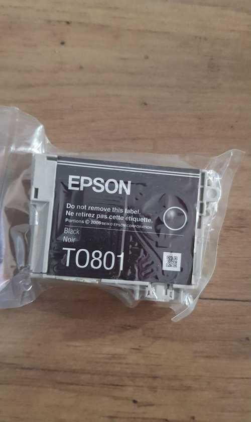Картридж Epson TO801 чёрный
