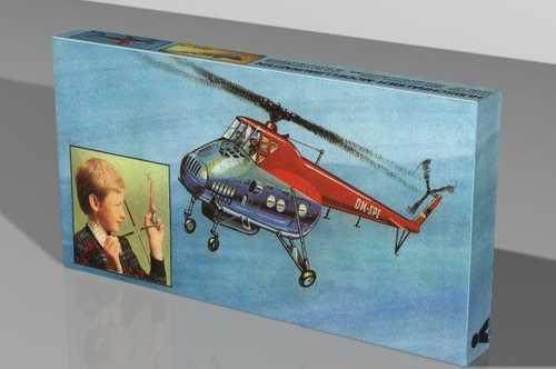 Сборная модель Ми-4 гдр plasticart MI-4 1986 г.в